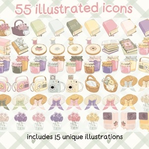 Cottagecore Desktop Icon Set: Floral Wallpaper Organizer Theme for ...