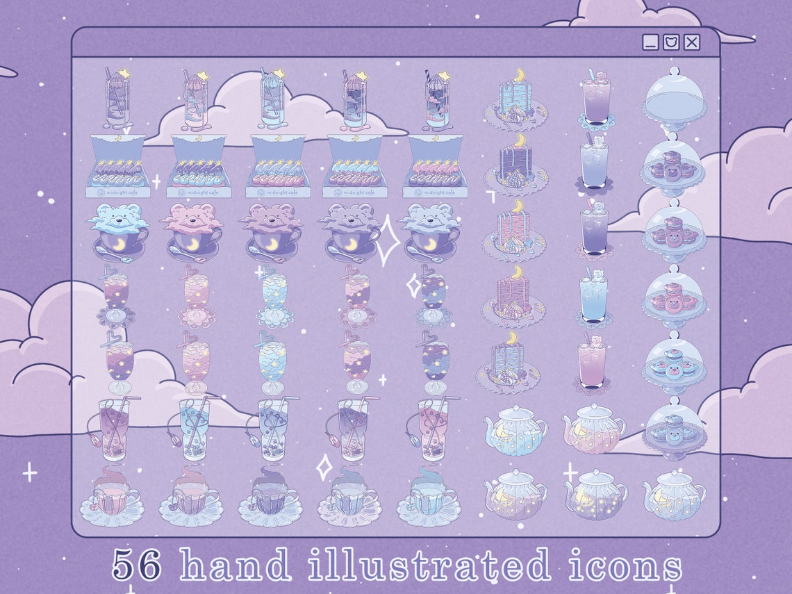 Dreamy Aesthetic Desktop Folder Icon Pack for Windows MAC - Etsy UK