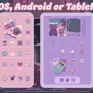 Y2K Aesthetic Icon Pack for Ios, Android & Tablet Wallpapers Widgets ...