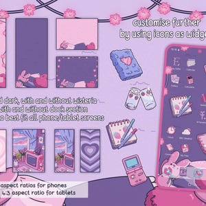 Y2K Aesthetic Icon Pack for Ios, Android & Tablet Wallpapers Widgets ...