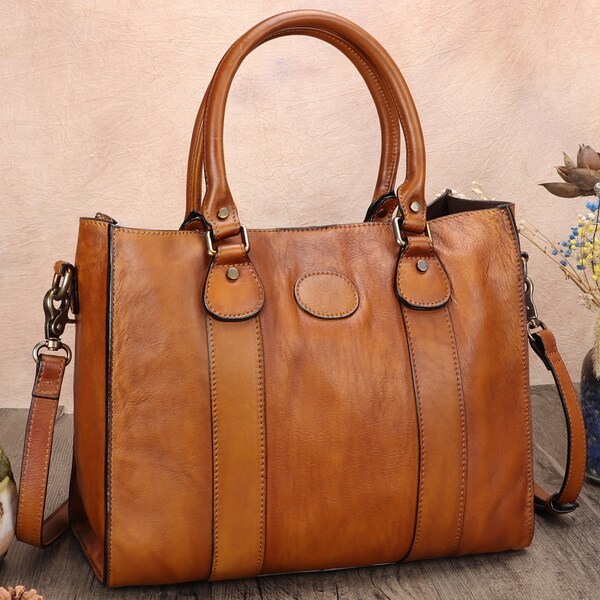 Leather Satchel - Etsy