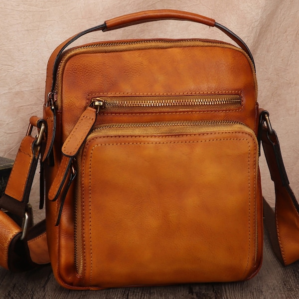 Mens Leather Satchel - Etsy