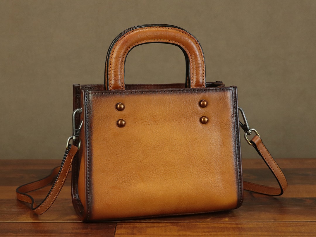 Genuine Leather Small Purses and Handbags for Women Handmade Vintage ...