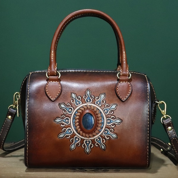 Genuine Leather Handbags - Etsy