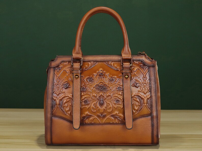 Genuine Leather Satchel for Women Top Handle Bags Handmade - Etsy