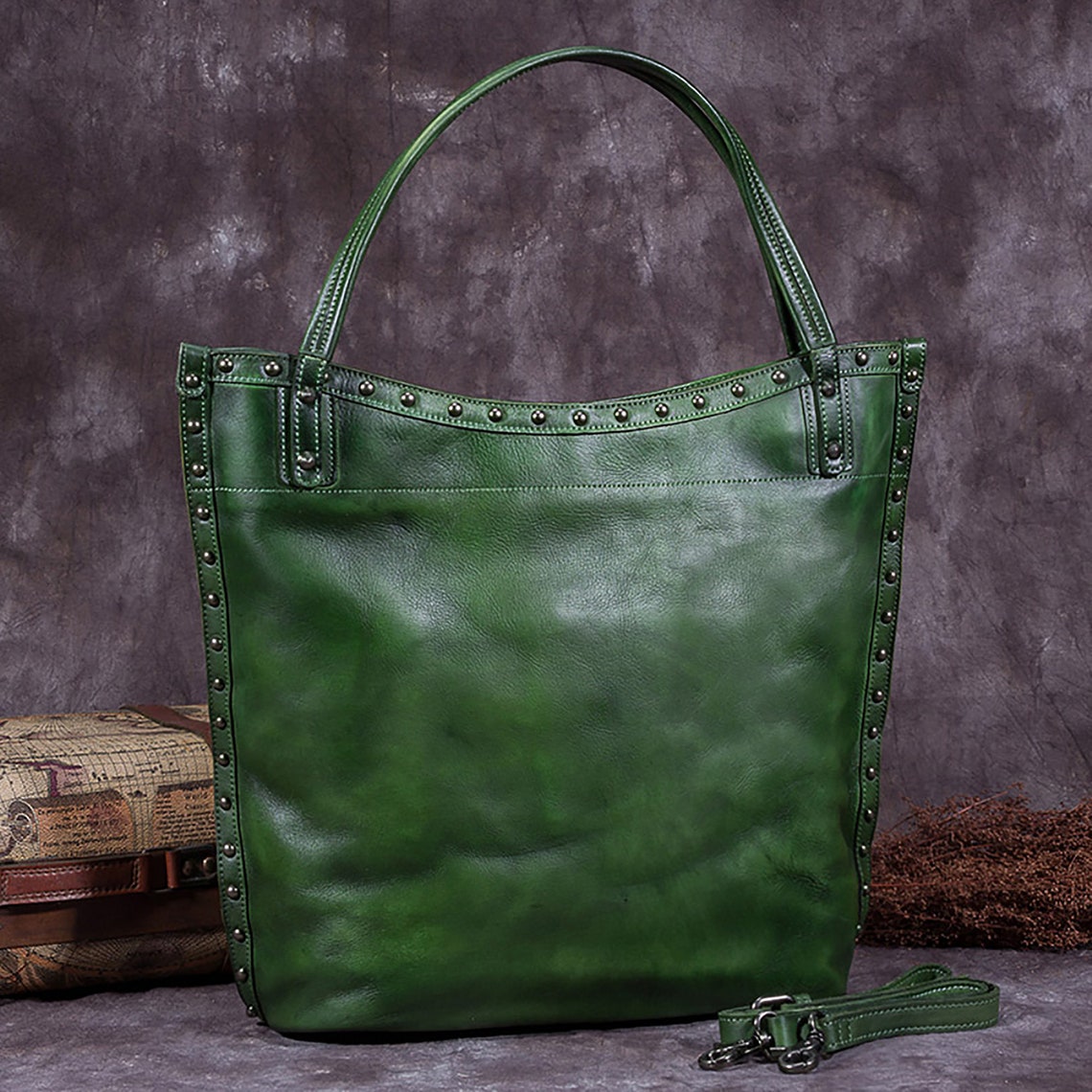 Genuine Leather Shoulder Bag for Women Vintage Handmade Top - Etsy