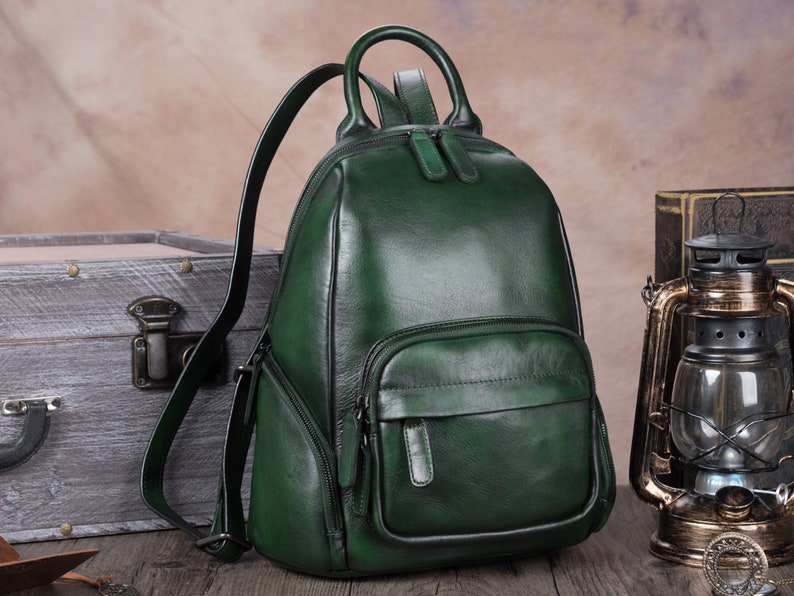 Genuine Leather Backpack for Women Vintage Handmade Satchel - Etsy