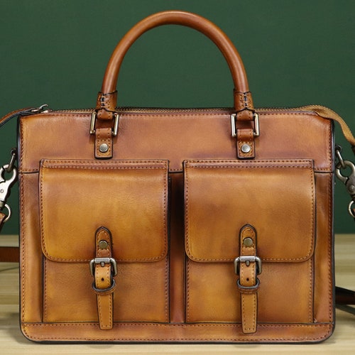 Genuine Leather Satchel for Women Handmade Vintage Crossbody - Etsy UK