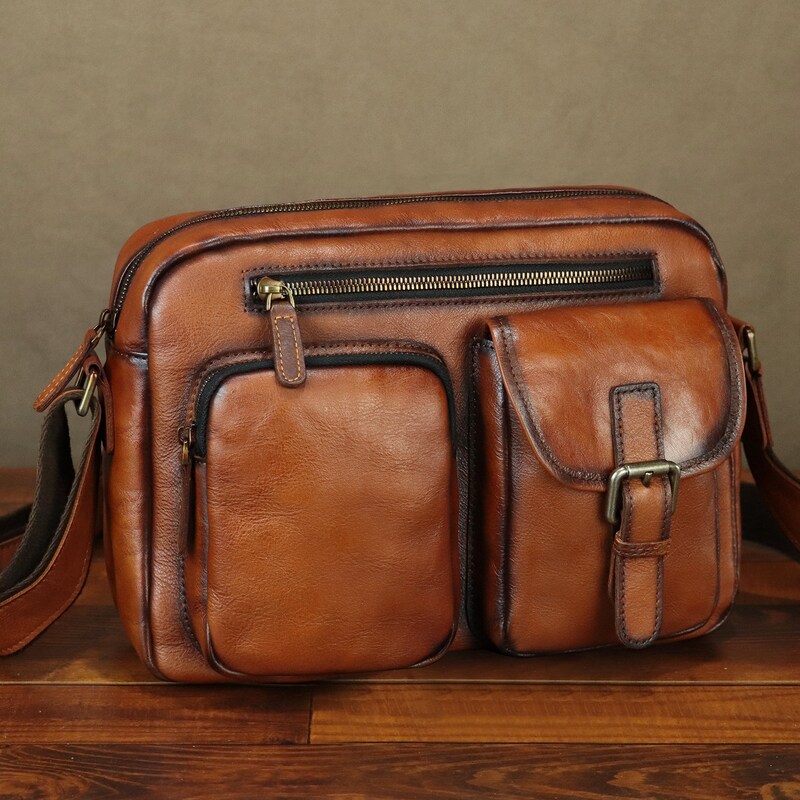 Mens Leather Satchel - Etsy