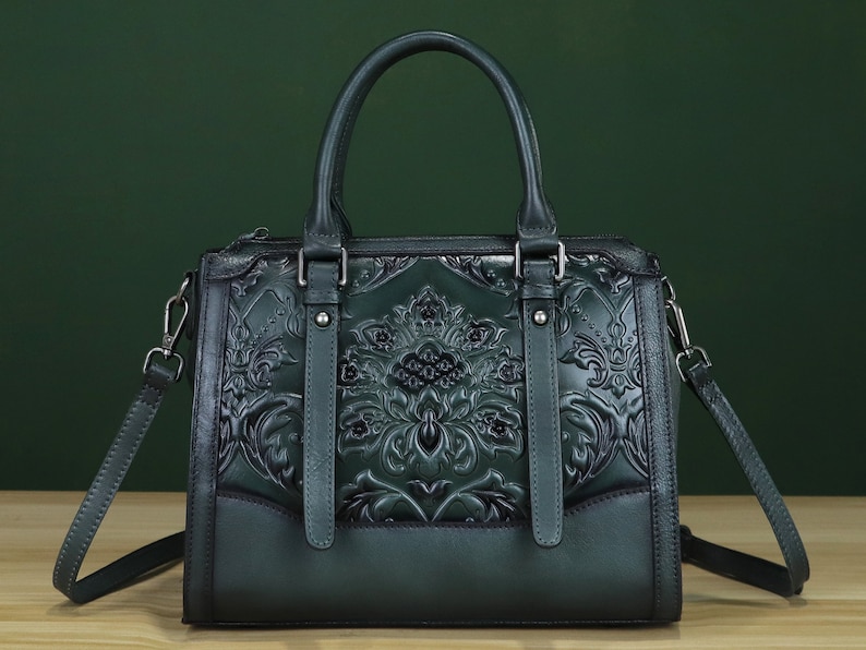 Genuine Leather Satchel for Women Top Handle Bags Handmade - Etsy