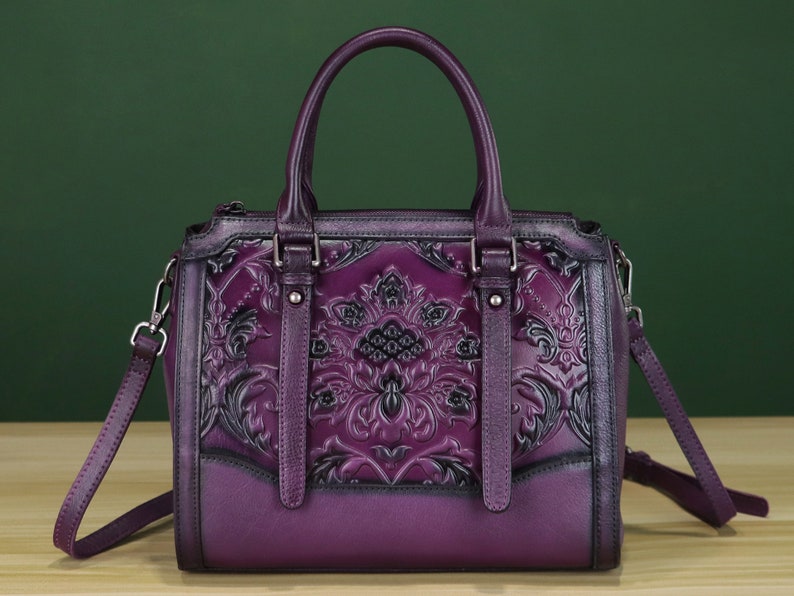 Genuine Leather Satchel for Women Top Handle Bags Handmade - Etsy