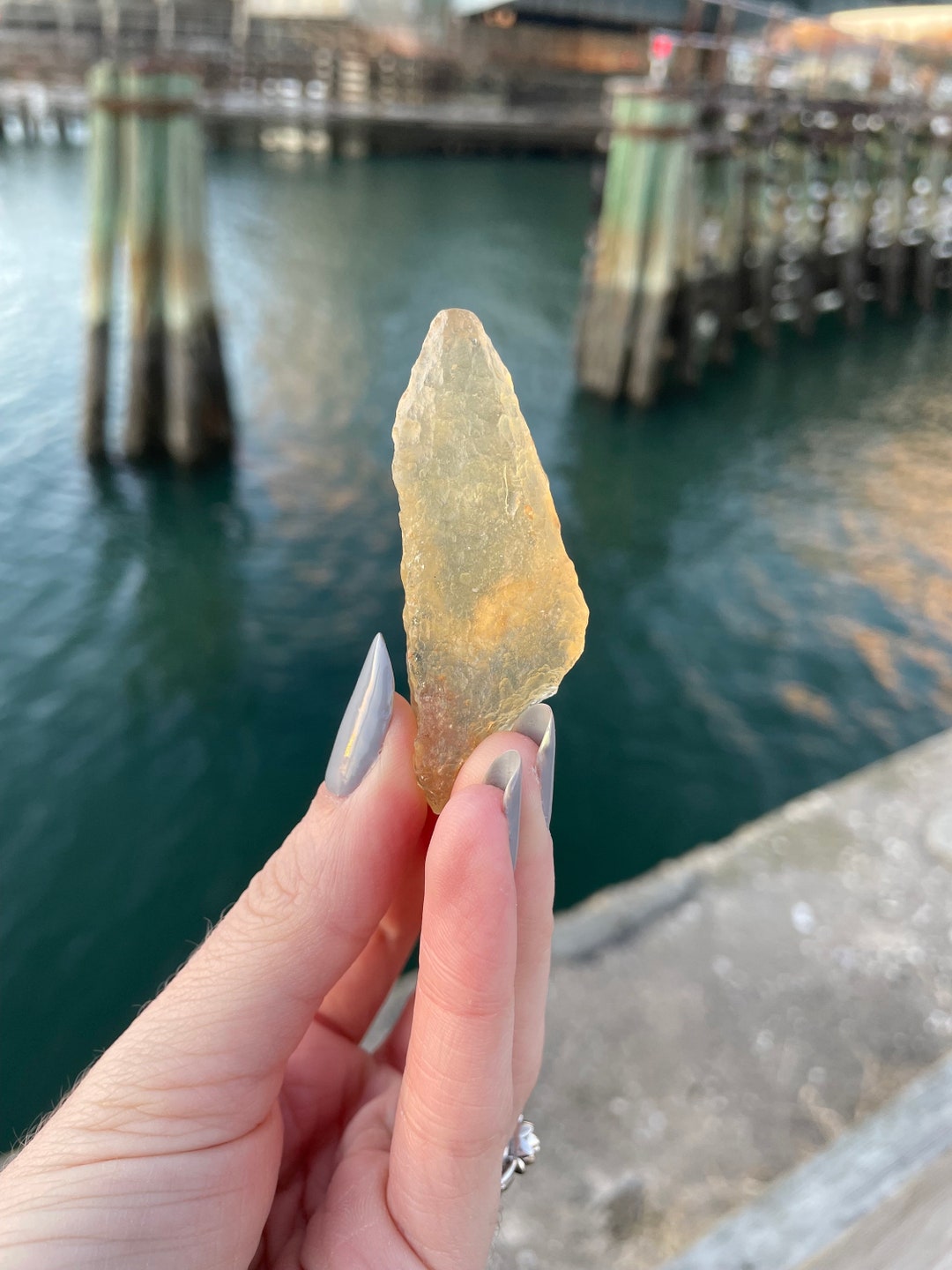 Libyan Desert Glass: Connection Gemstone (62mm) - Etsy