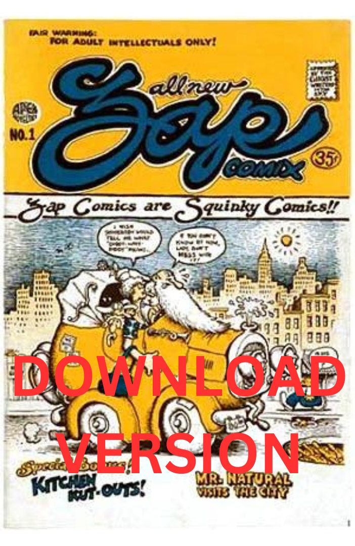 Underground Comix Comics BY DOWNLOAD - Etsy