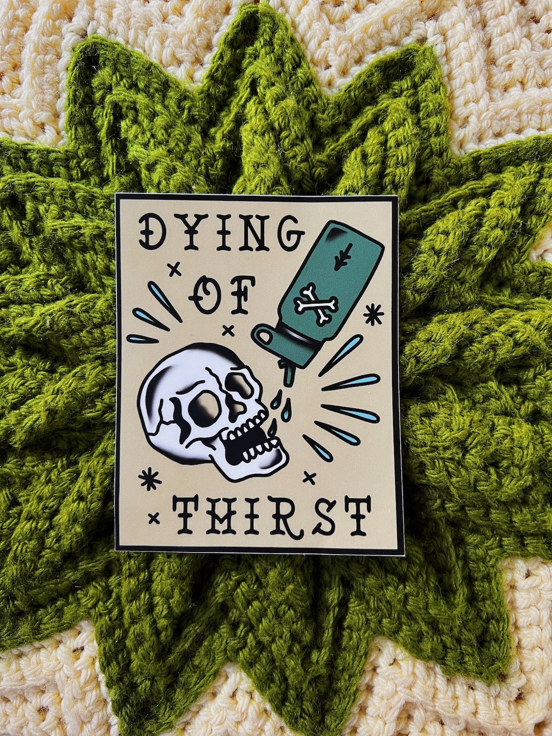 Thirsty Sticker - Etsy