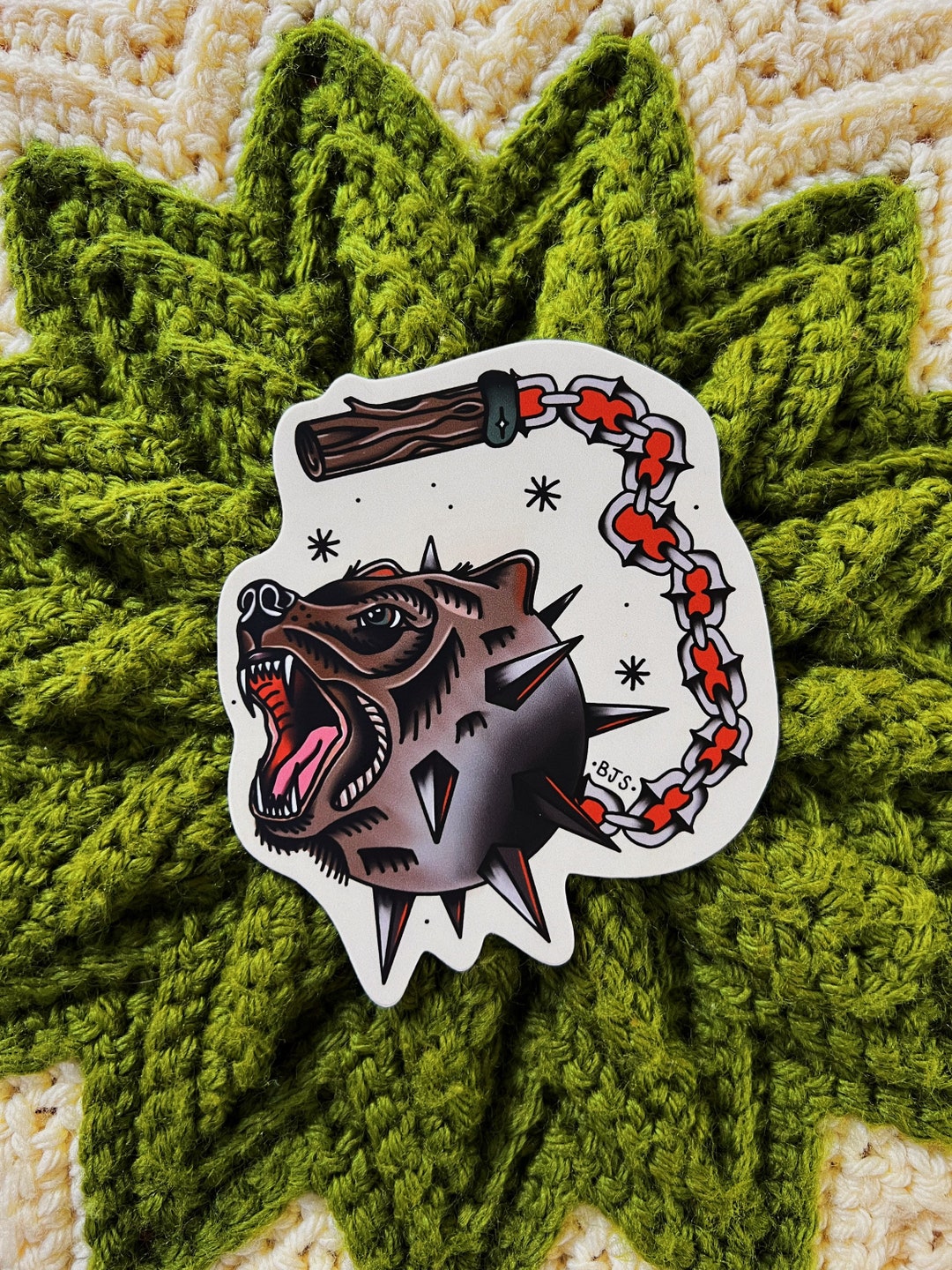 Bear Mace Sticker - Etsy