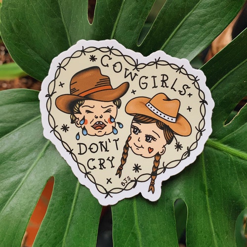 Cowgirls Dont Cry Sticker - Etsy
