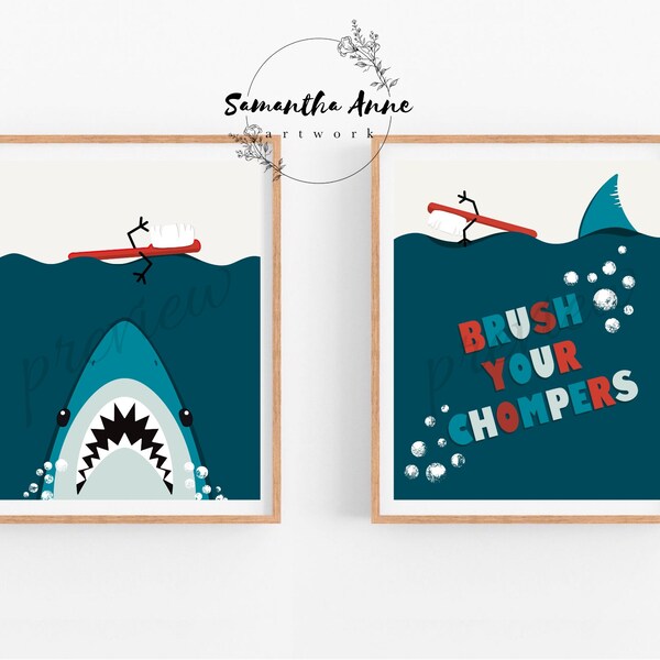 Jaws Bathroom Decor - Etsy