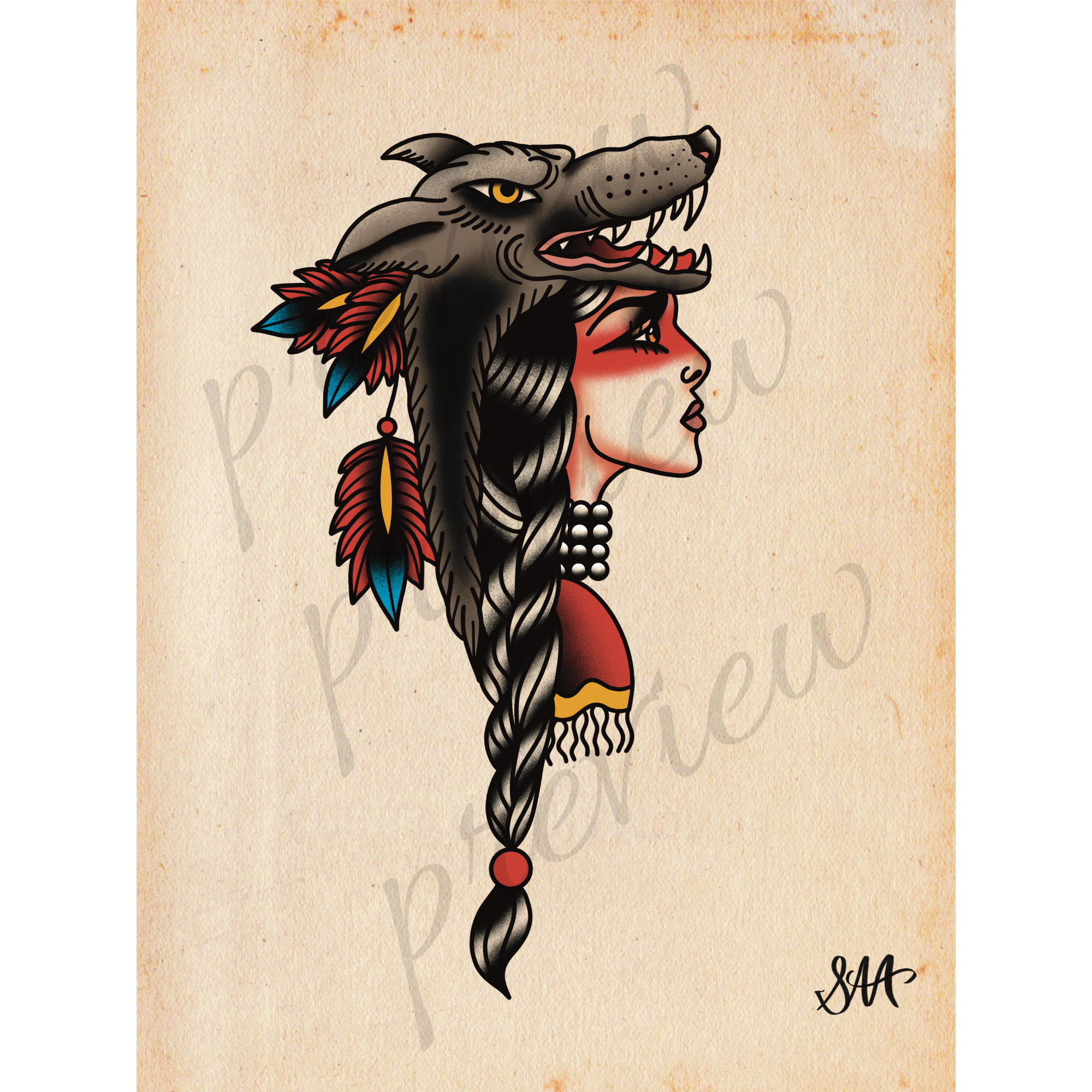 Traditional Native American Flash