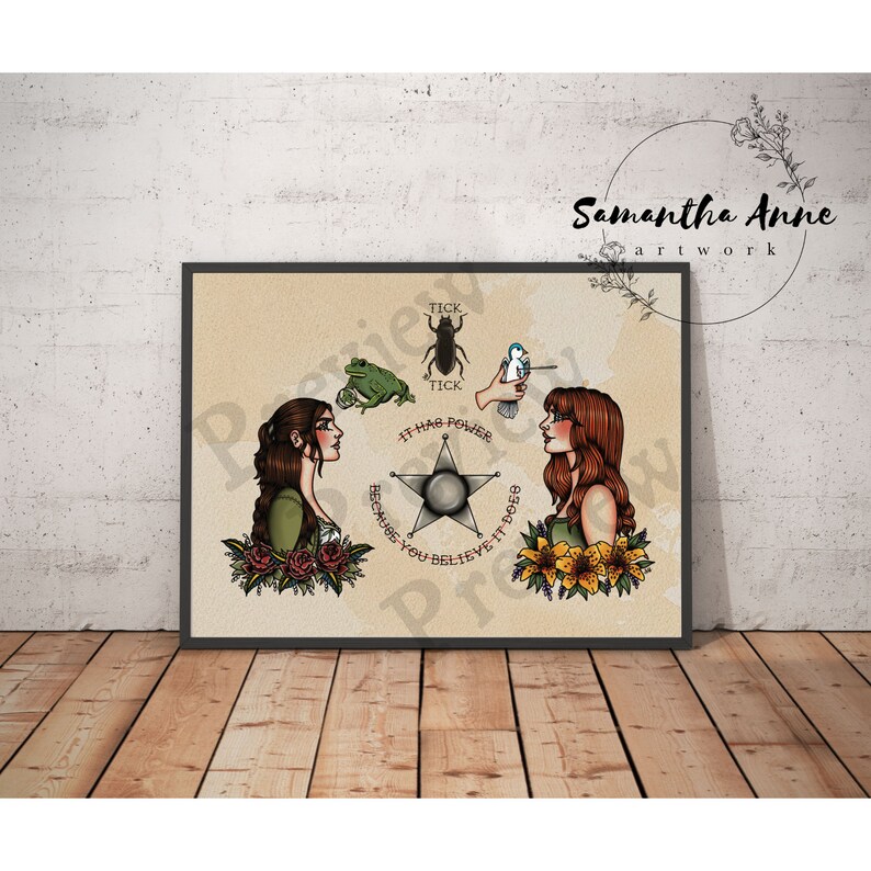 Practical Magic Traditional Tattoo Flash Art | Practical Magic Wall Art ...
