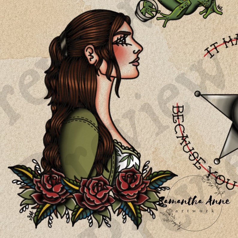 Practical Magic Traditional Tattoo Flash Art | Practical Magic Wall Art ...