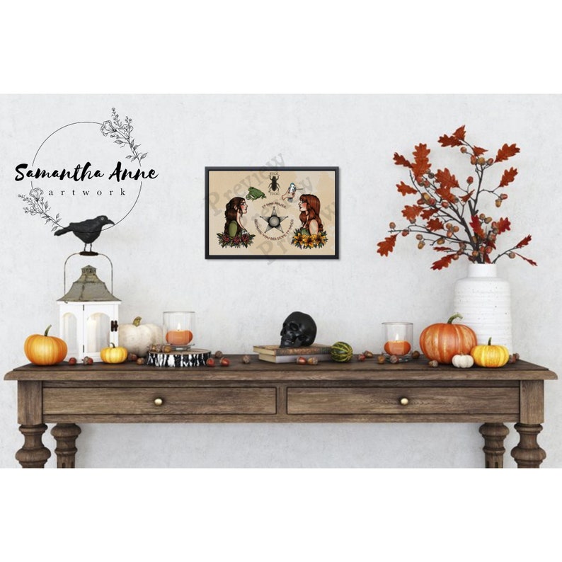 Practical Magic Traditional Tattoo Flash Art | Practical Magic Wall Art ...