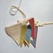 Montessori Playroom Bunting – Earth Tone Fabric Flags – Reusable Canvas ...