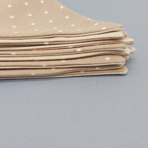 Fabric Bunting Banner, Polka Dot Bunting, Pennant Garland, Gold Brown ...