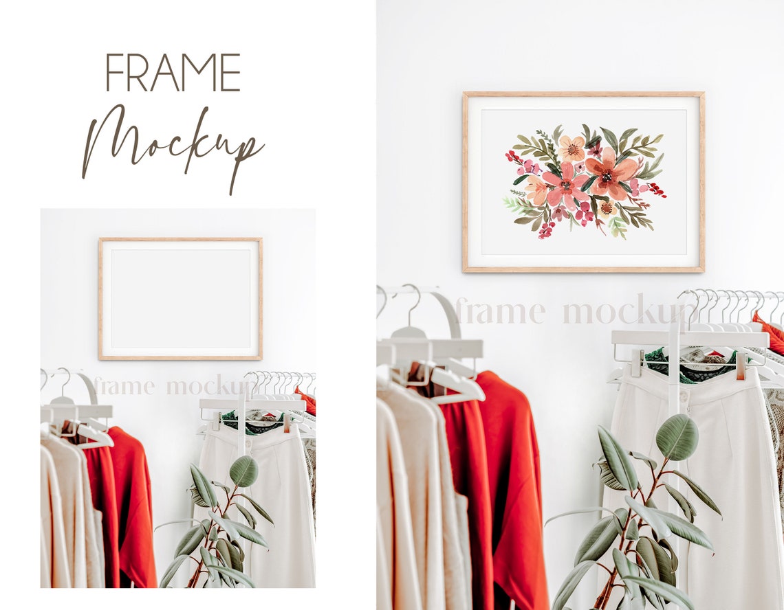 Frame Mockup Bundle, Frame Mock up Bundle, Mockup Frame Bundle, Digital ...