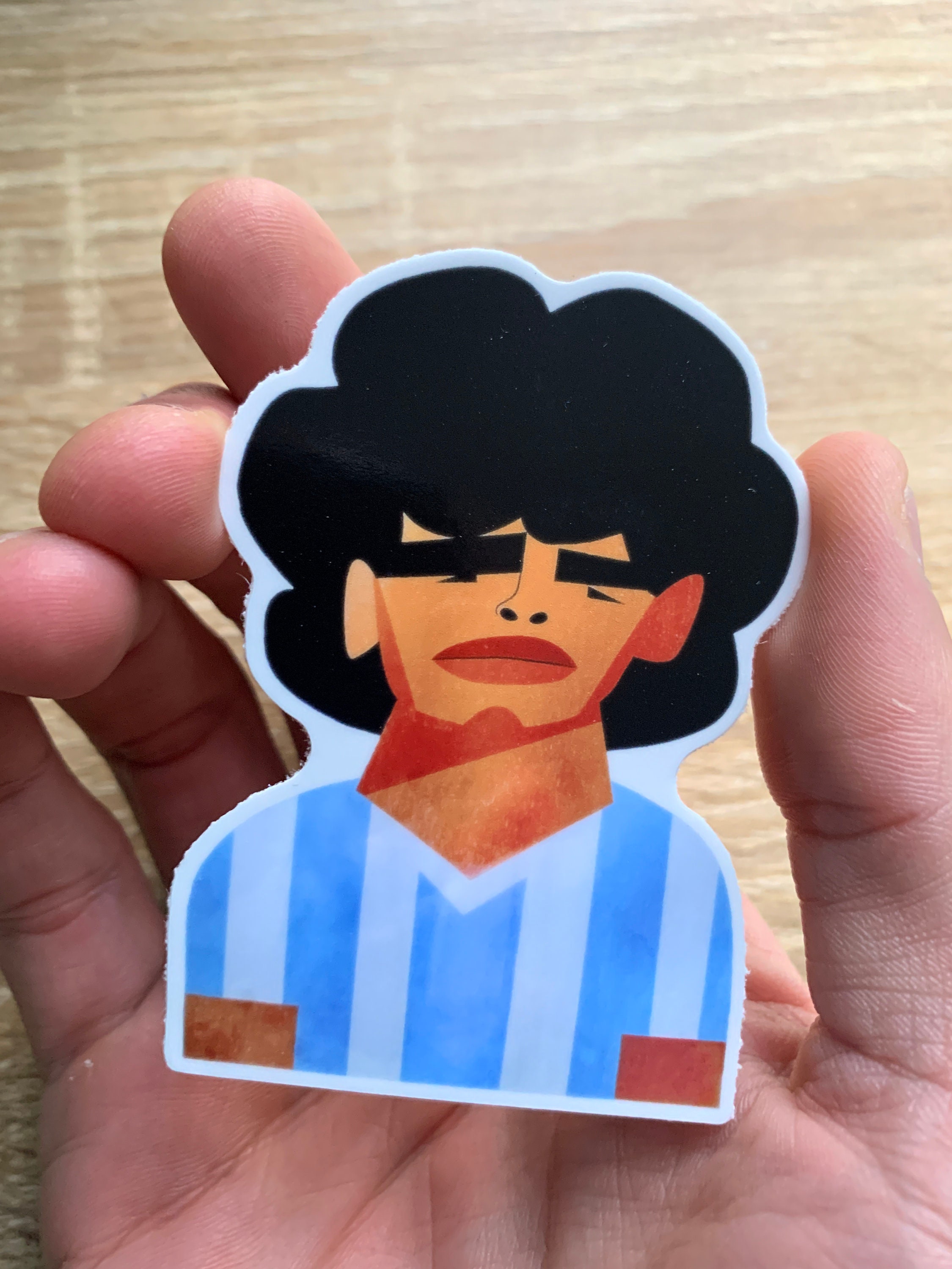 Diego Maradona D10S 5 Sticker Pack 3 in Premium Vinyl Decal Argentina ...