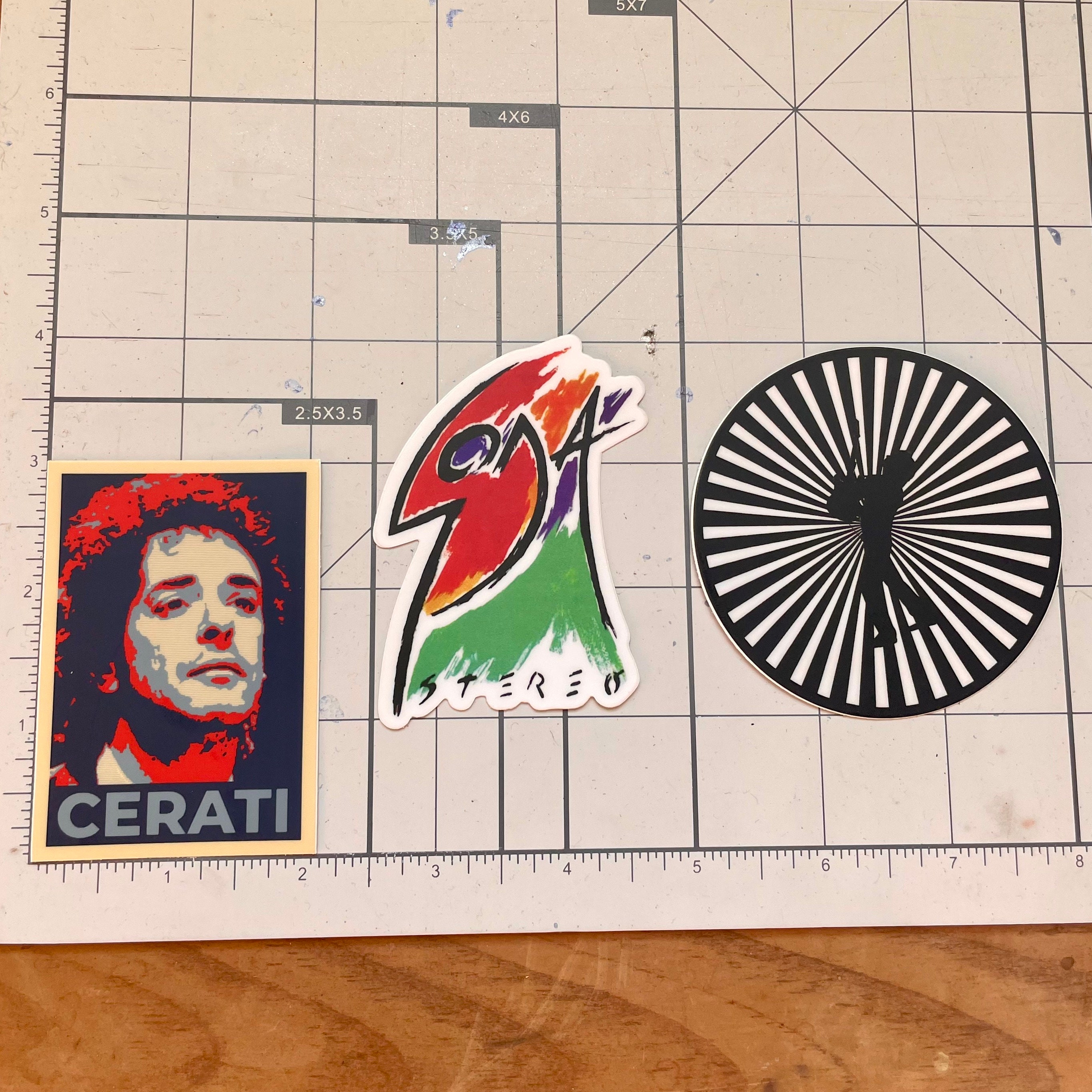 Gustavo Cerati Soda Stereo Premium Vinyl Sticker Decal 3 Inches Rock ...
