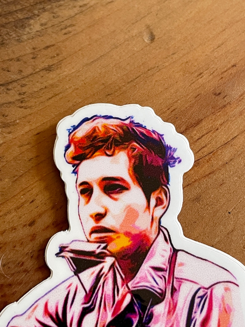 Bob Dylan Drawing Premium Vinyl Decal Bumper Sticker 3 Inches Rock ...