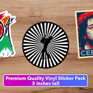Gustavo Cerati Soda Stereo Premium Vinyl Sticker Decal 3 Inches Rock ...