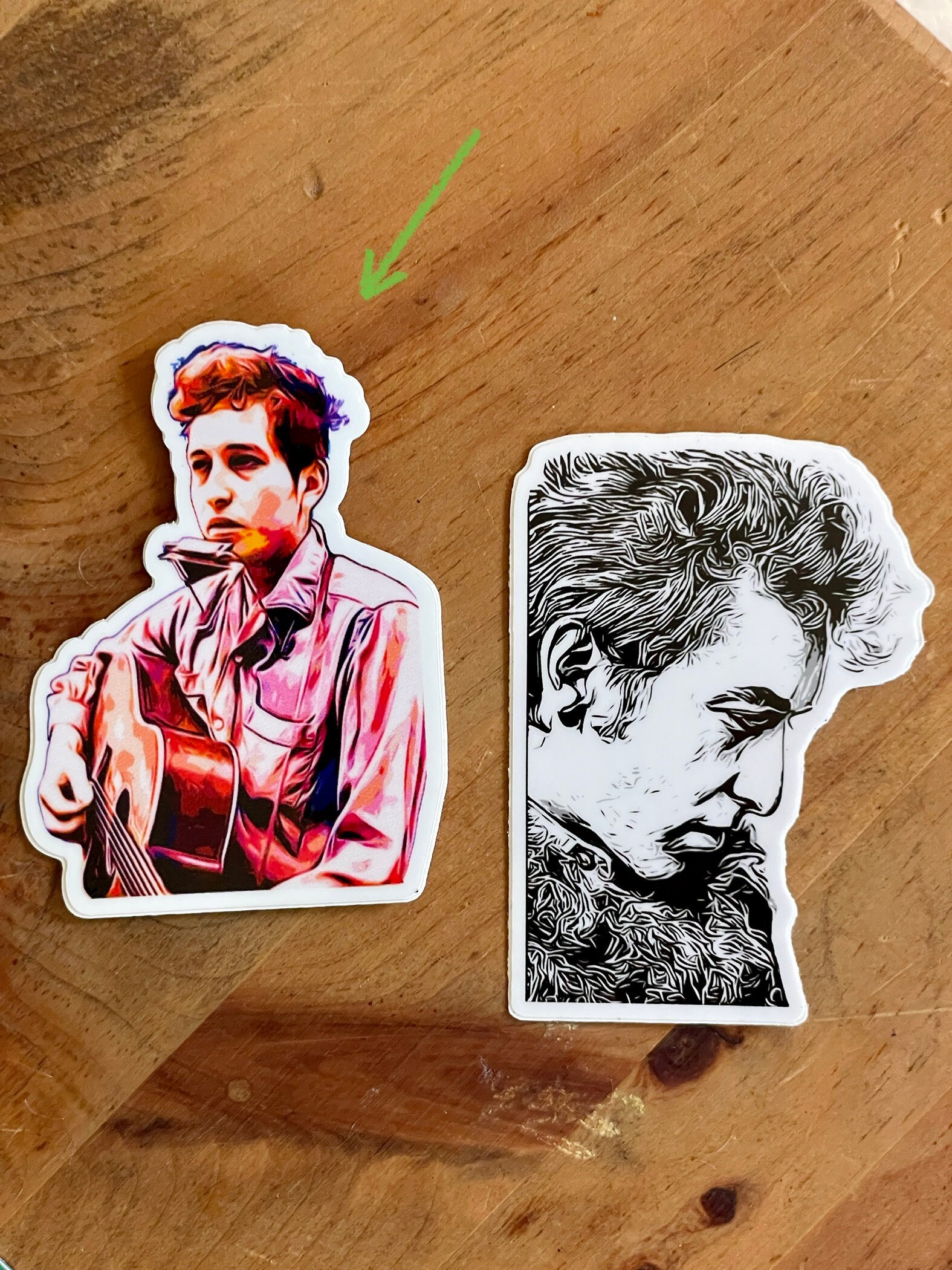 Bob Dylan Drawing Premium Vinyl Decal Bumper Sticker 3 Inches Rock ...