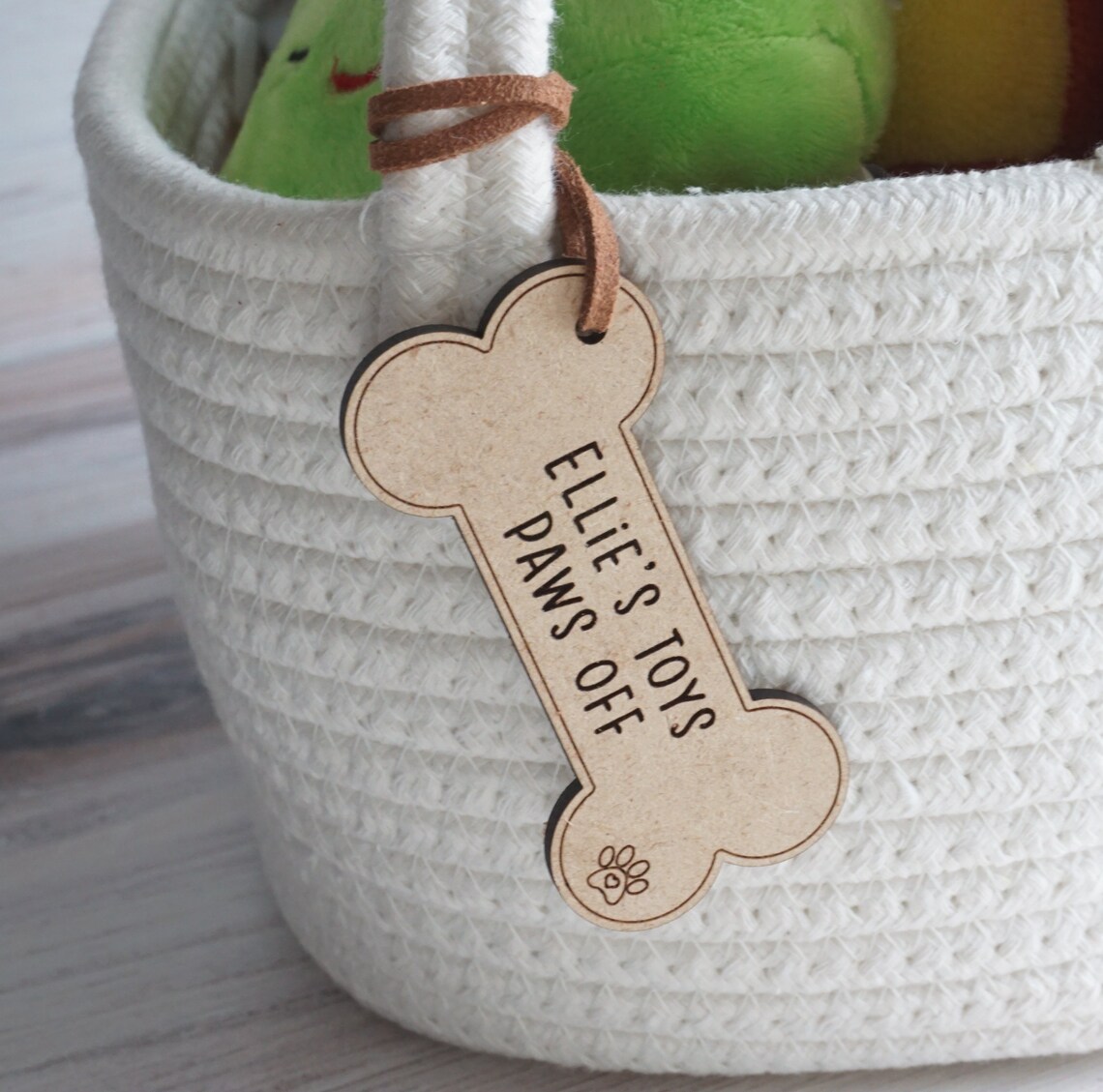 Dog Toy Bin Tag / Personalized Pet Storage Accessory - Etsy