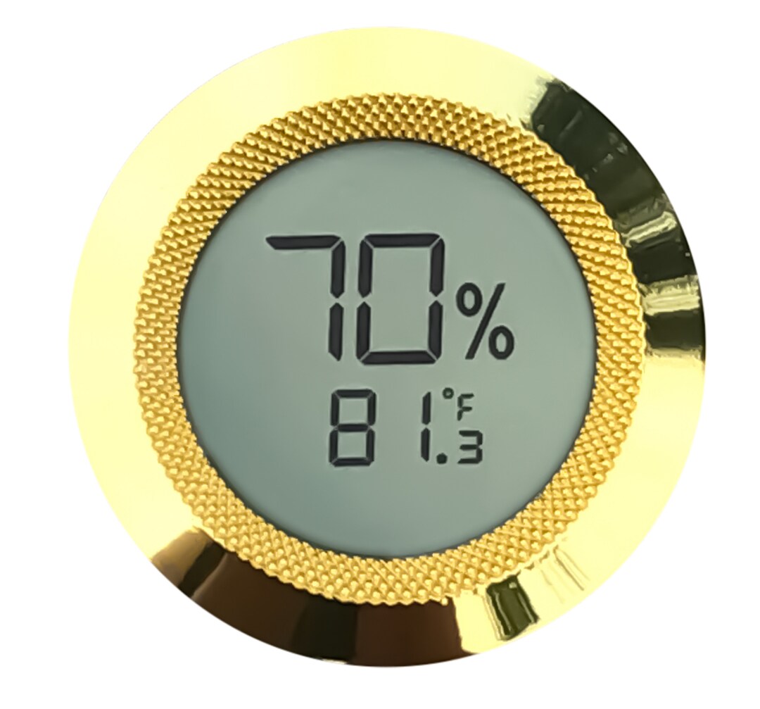 Round Digital Hygrometer W/ Calibration Feature gold - Etsy