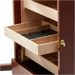 THE Oxford Standing Humidor (600 Capacity) W/ Adjustable Divider ...