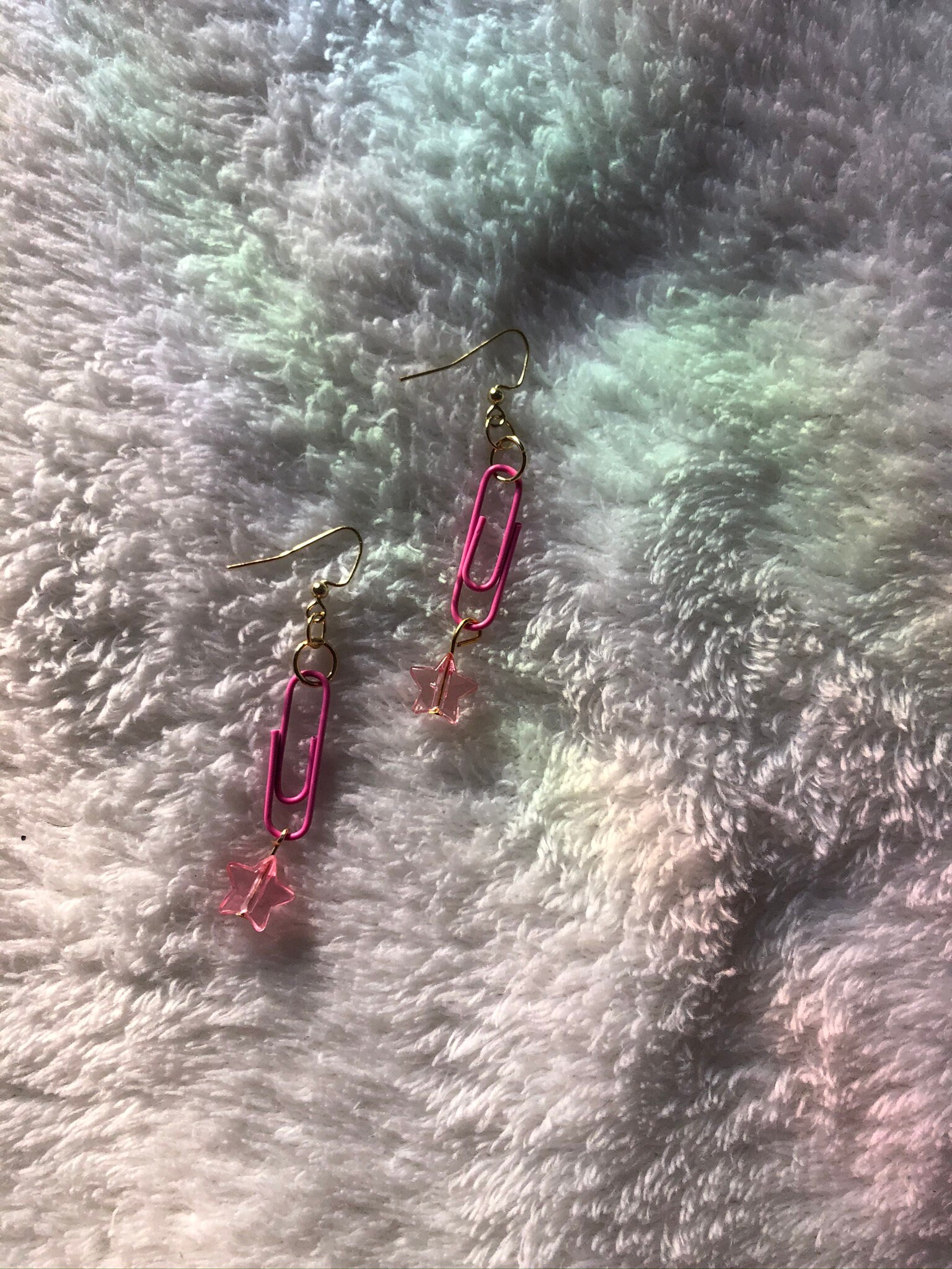 Handmade Paper Clip Earrings - Etsy