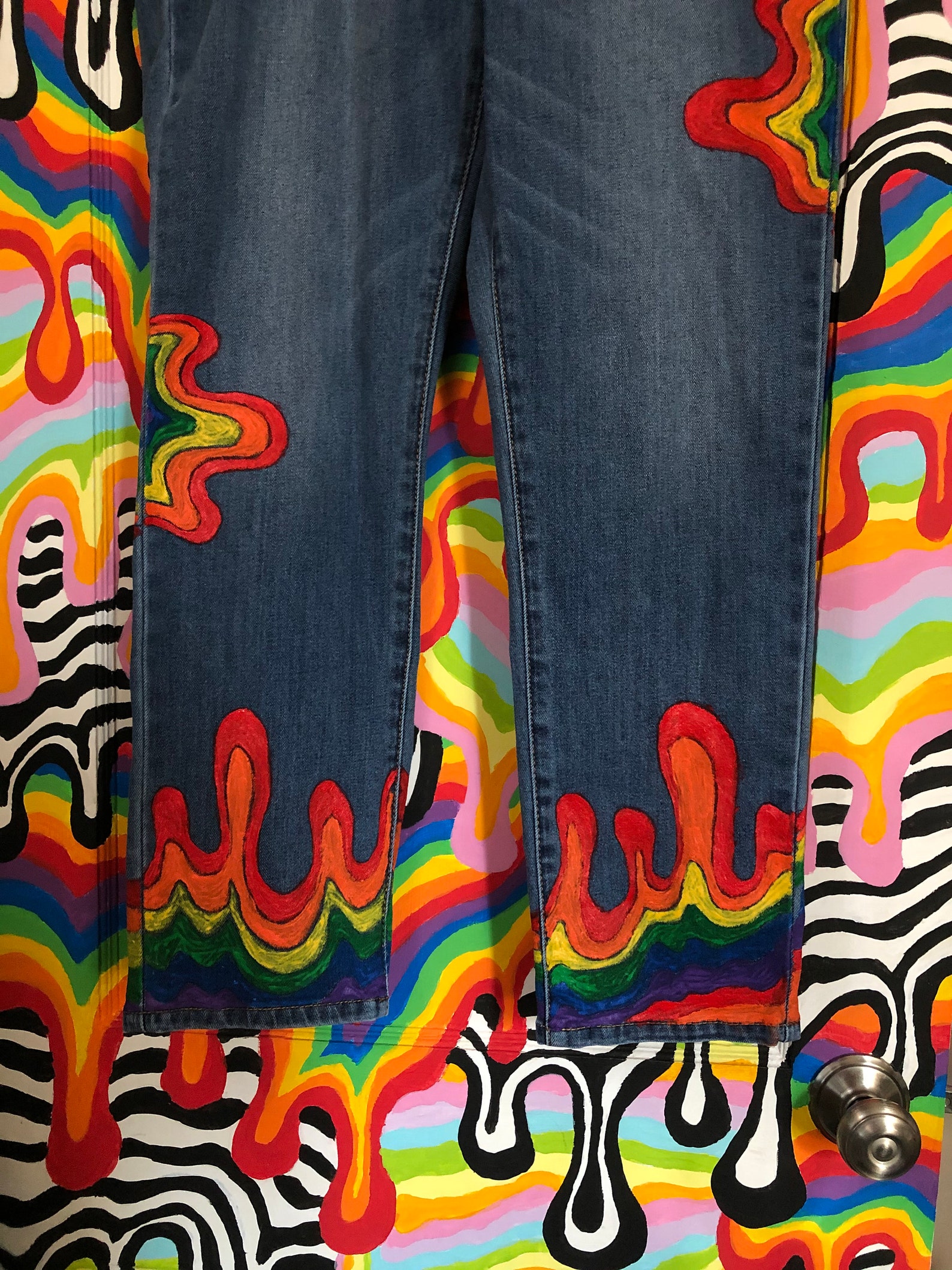 Painted Drip Jeans! - Etsy