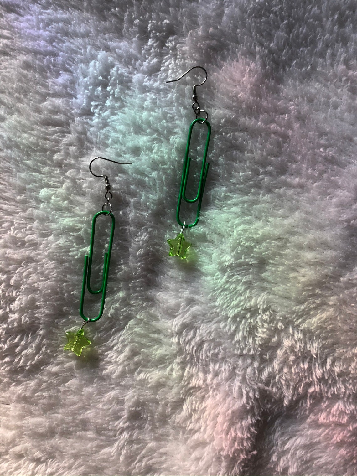 Handmade Paper Clip Earrings | Etsy