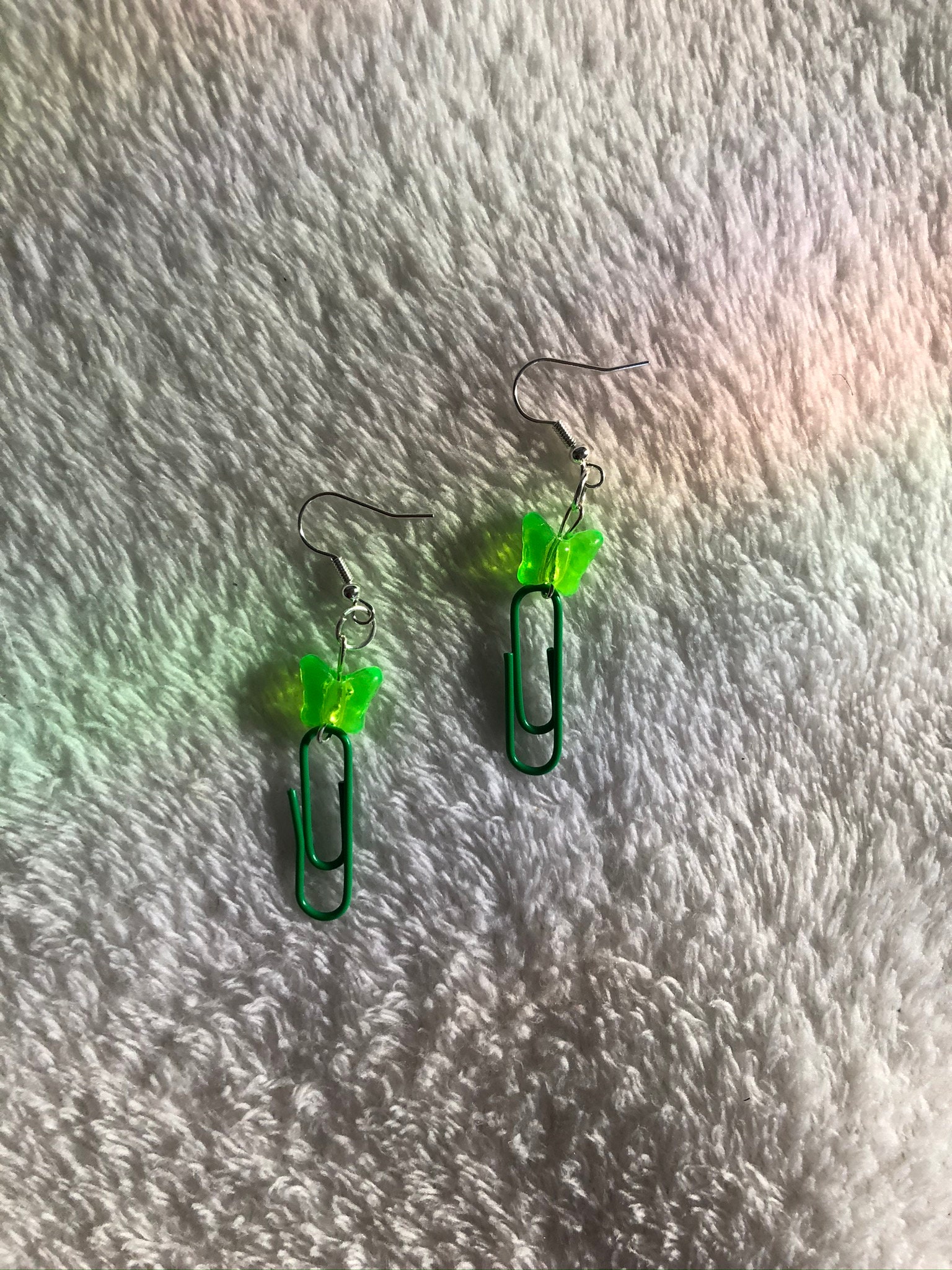 Handmade Paper Clip Earrings! - Etsy