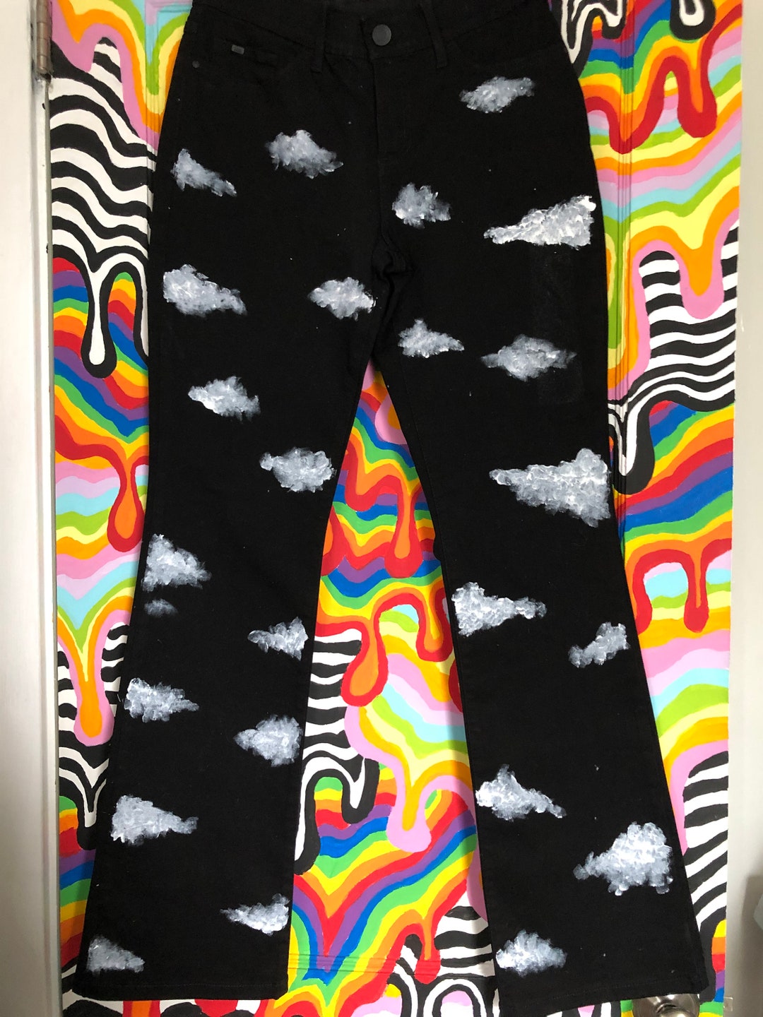 Painted Cloud Jeans! - Etsy