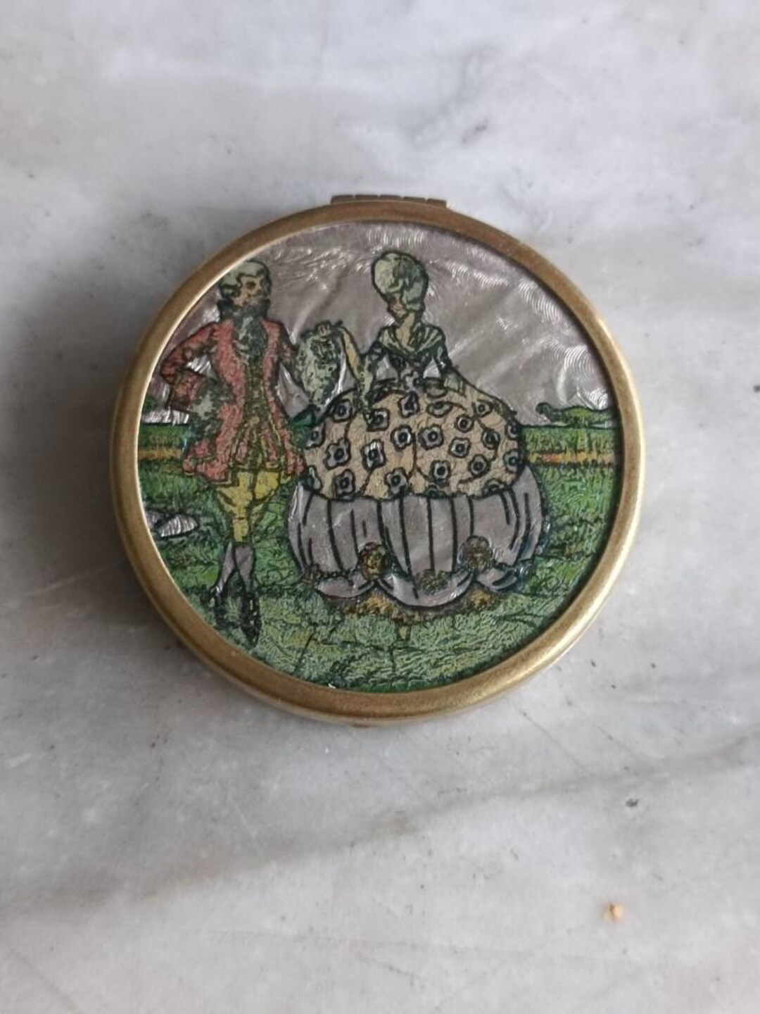 Vintage 1920s Powder Compact - Etsy