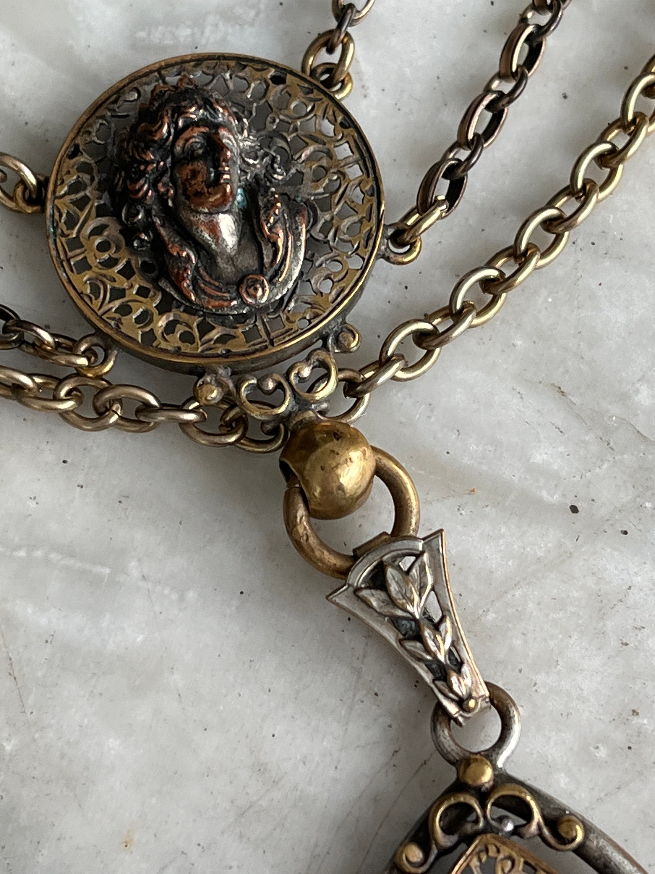 Antique Victorian Pre-raphaelite Necklace - Etsy