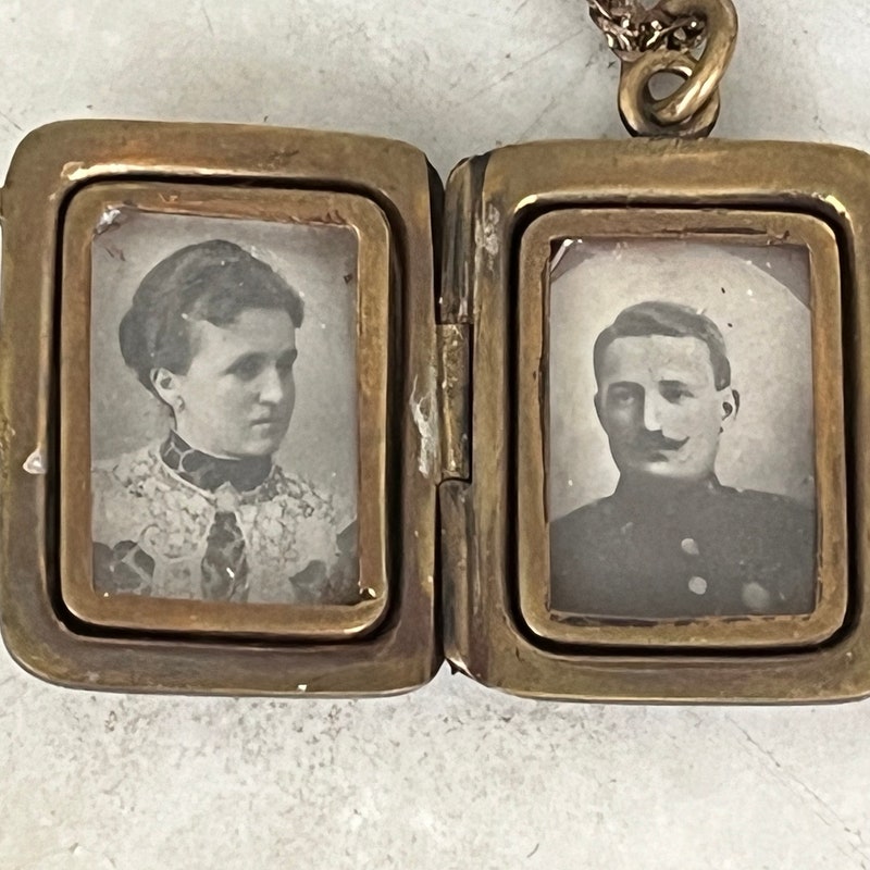 Antique Brass Locket - Etsy