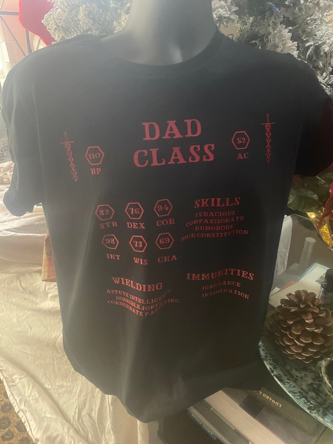 DND Character Sheet Tshirt CUSTOM ORDERS - Etsy
