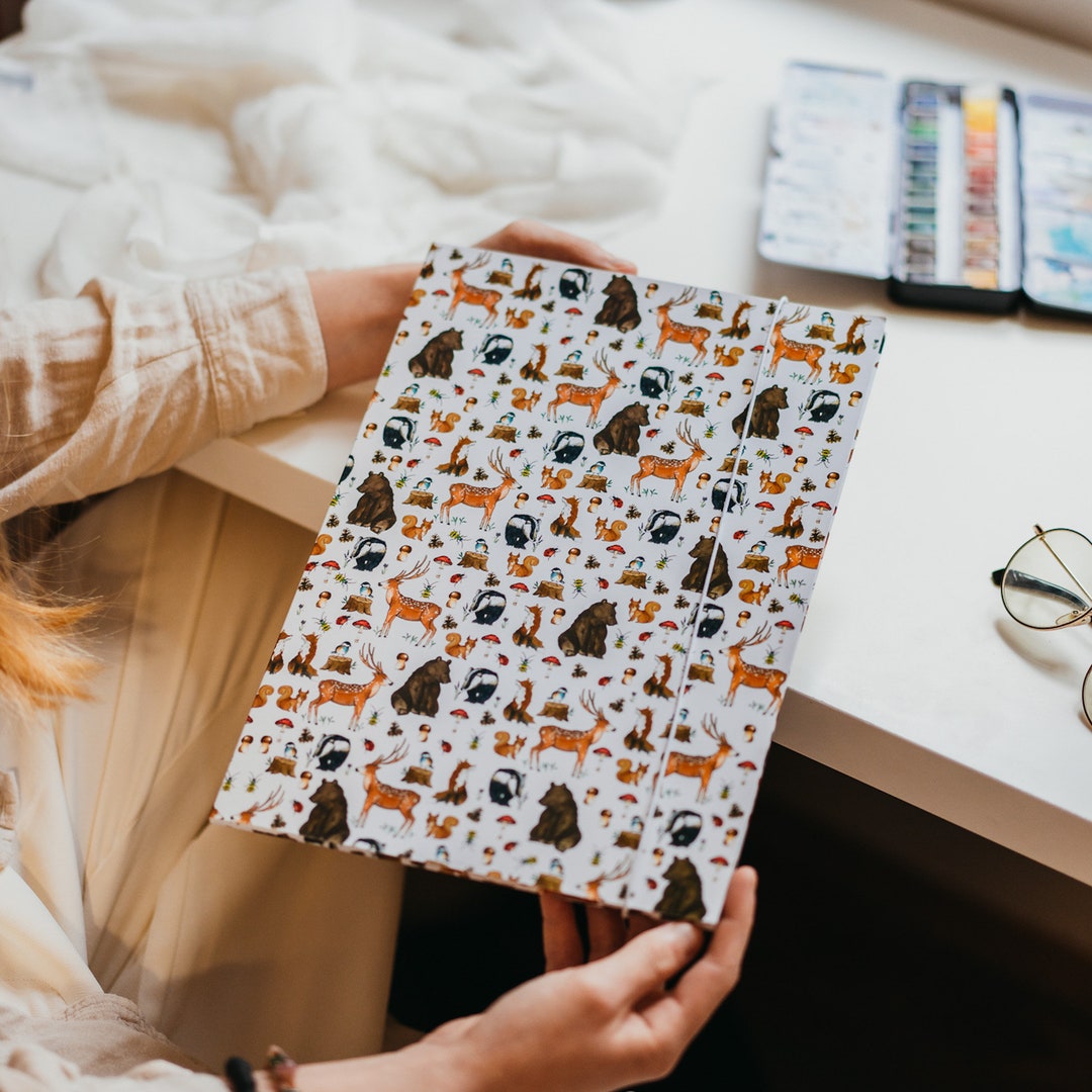 Forest Theme File Folder. for Documents, Important Papers - Closable ...