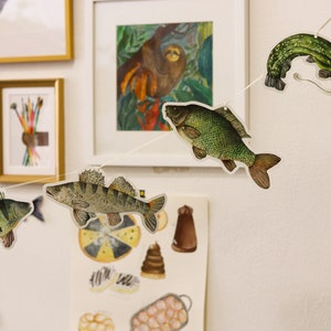 Garland With Fishes | Cute Party Garland | Original Aquarelle ...