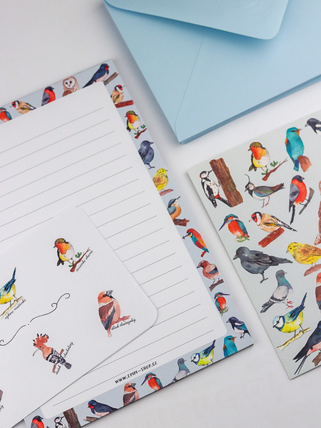 Letter Writing Set | Illustrated Letter Set - Colourful Birds | Letter ...