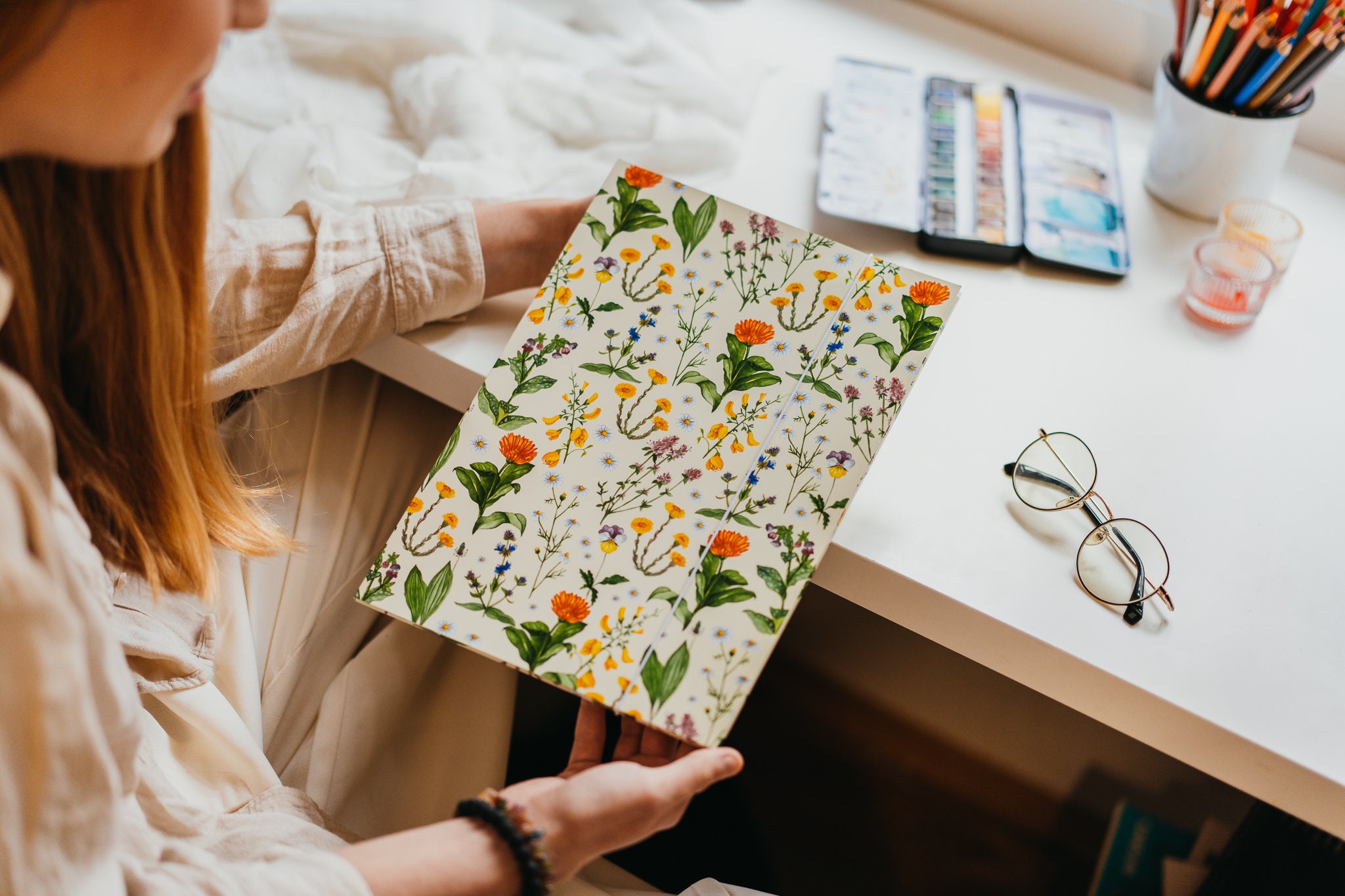File Folder With Herbal Design. for Documents, Important Papers ...