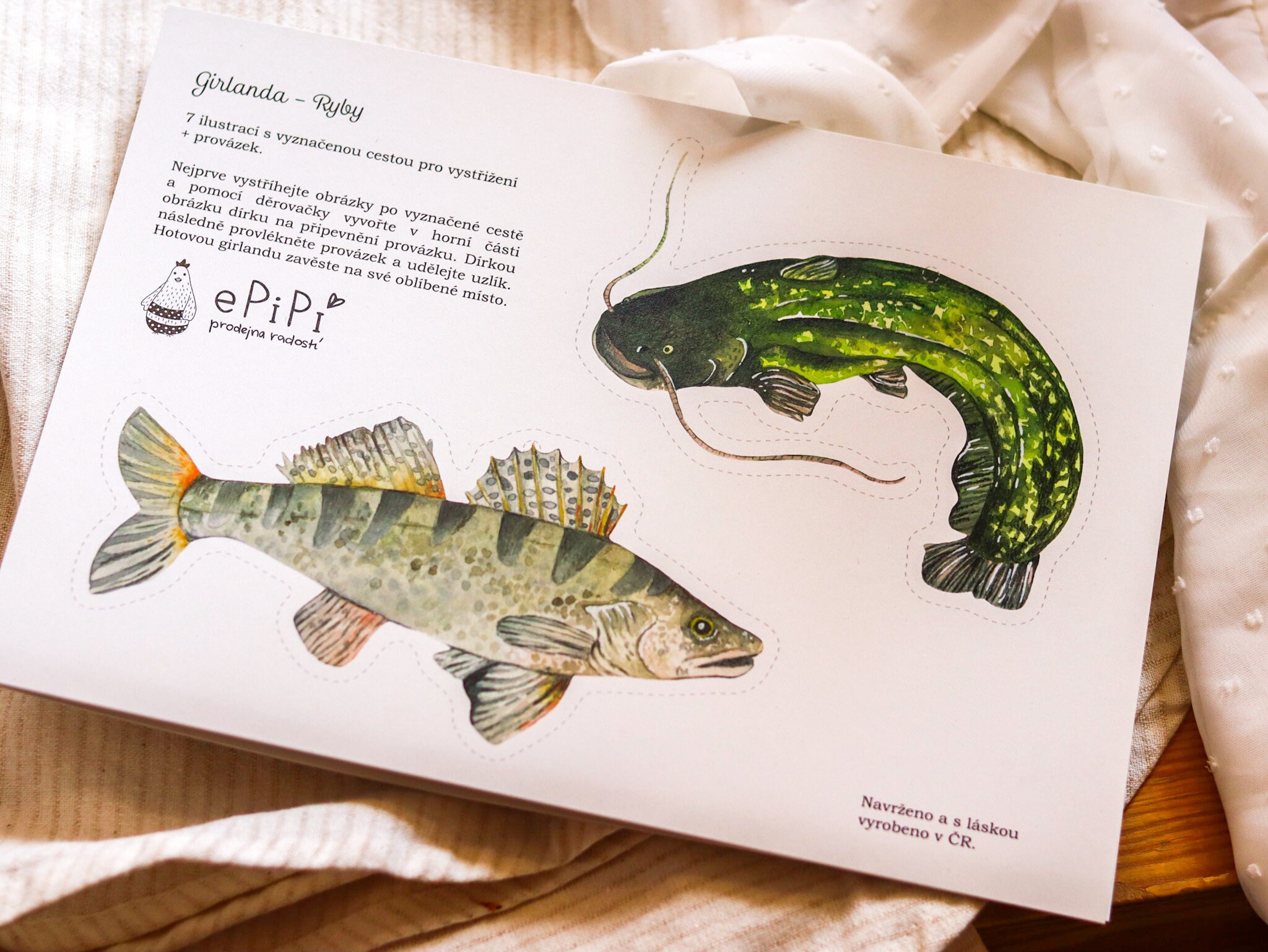 Garland With Fishes | Cute Party Garland | Original Aquarelle ...